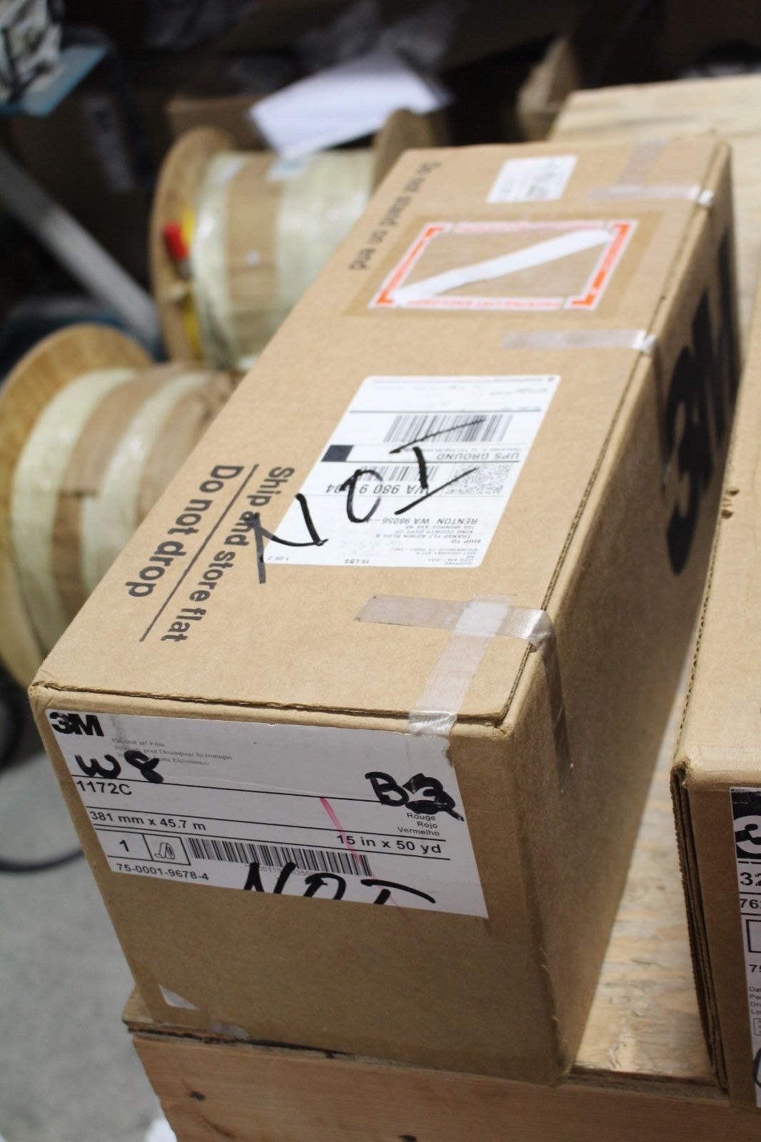 3M Scotchlite ElectroCut Film SHEETING 1172 1172C Red 15" x 50 yds New ...