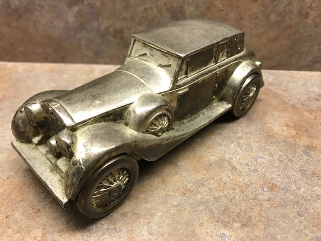 1937 ROLLS ROYCE PHANTOM Coin Bank METAL CAR WHEELS SPIN. 6 IN. LONG | eBay