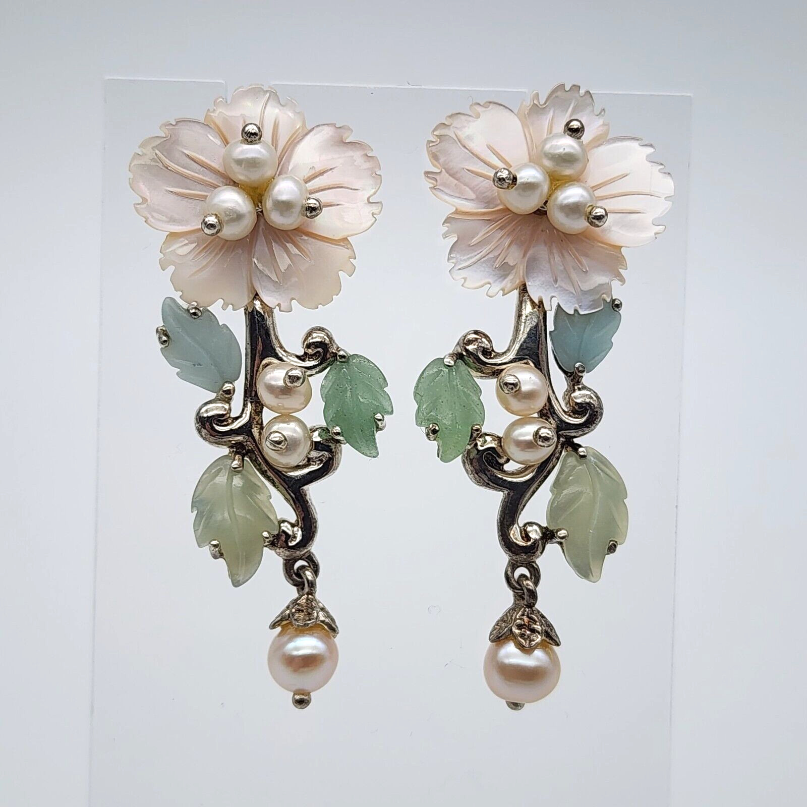 WHITNEY KELLY Mother of Pearl Jade Leaves, Pearl Ster… - Gem