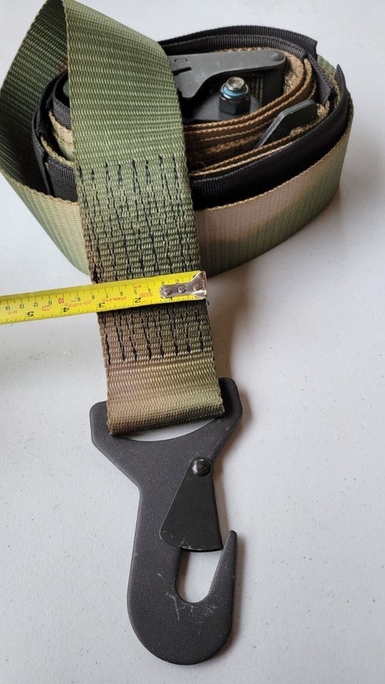 Military Heavy-Duty Ratchet Tie-Down Strap 3" x 21' 15000 lb Capacity ...