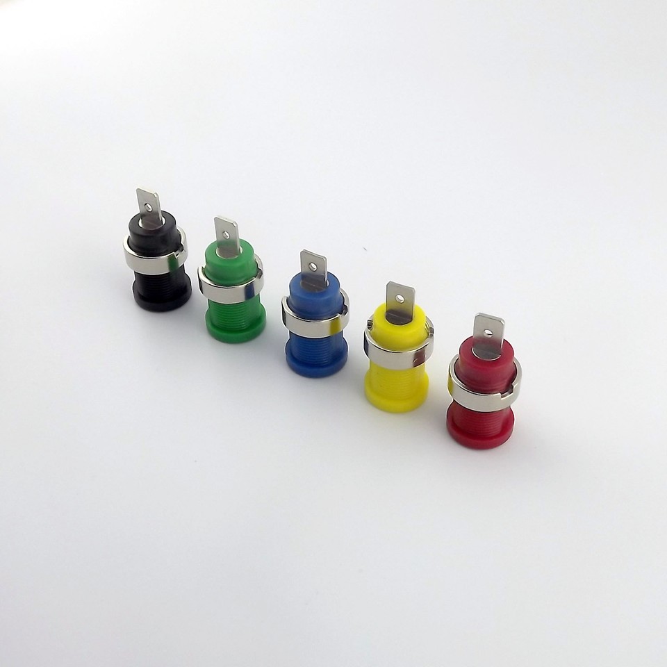 10x 4mm Banana Jack Socket Binding Post Step type Panel Mount Test ...