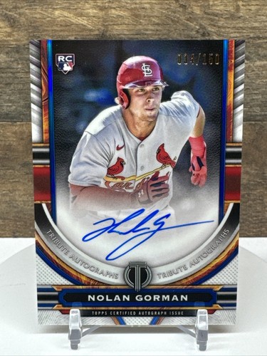 2023 Topps Tribute Nolan Gorman Blue Parallel Auto /150 RC | eBay