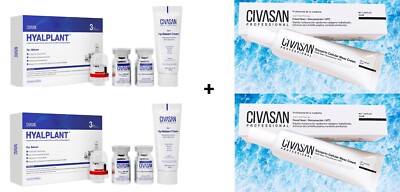 CIVASAN HYALPLANT for Skin Moisturizing 2 Boxes + CIVASAN Mess Cream ...
