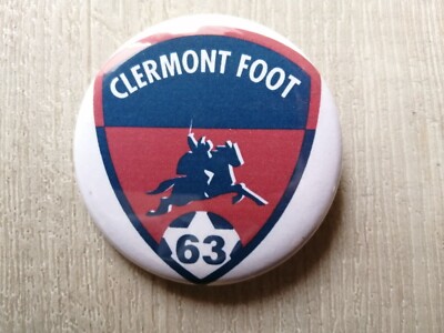 Clermont Foot 63 football badge 56 mm | eBay