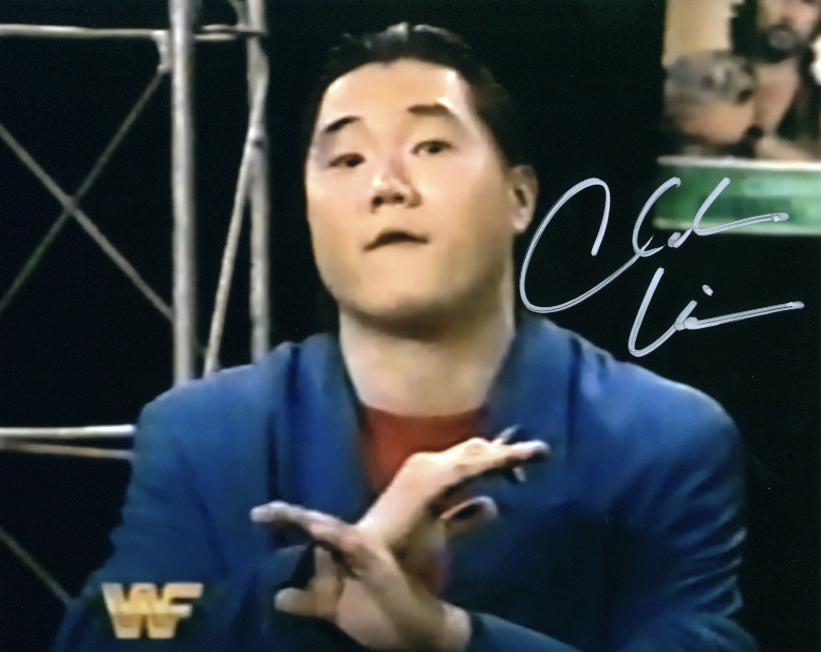 WWE Charlie Minn Hand Signed WWF Action Zone 1994 Show Host Announcer ...