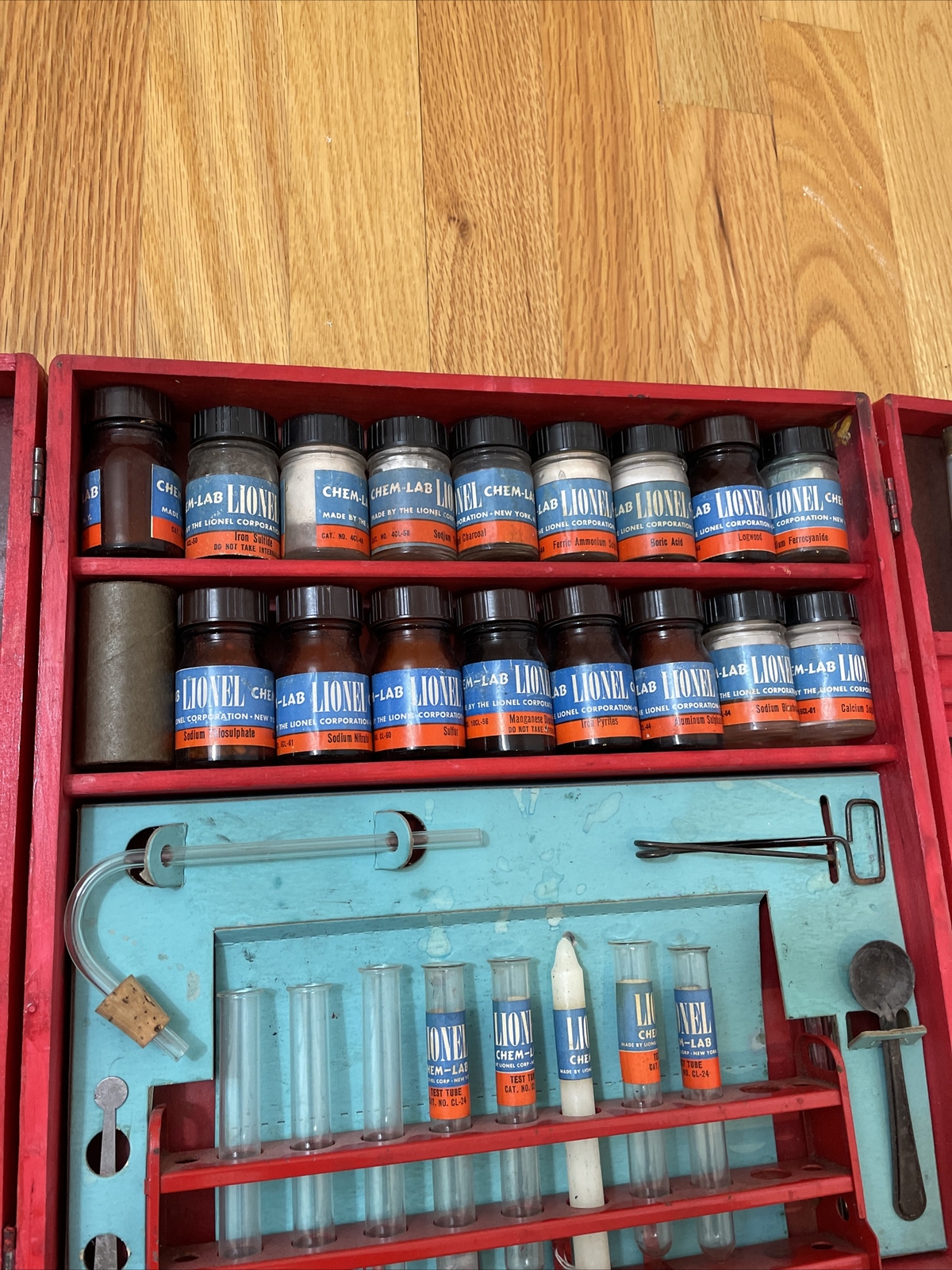 Vintage Lionel Chem-Lab chemistry set CL 33 In Wooden Box Rare Used | eBay