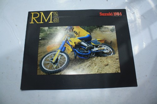 NOS 1984 SUZUKI RM80 RM125 RM250 RM500 BROCHURE | eBay