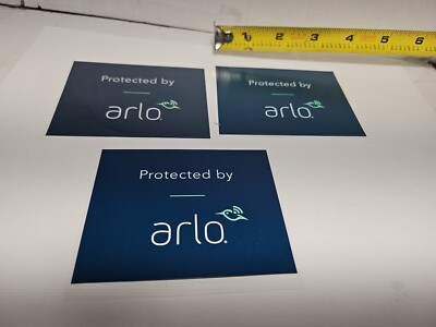 Arlo security camera warning signs/ decals (Laminated) X 3 | eBay