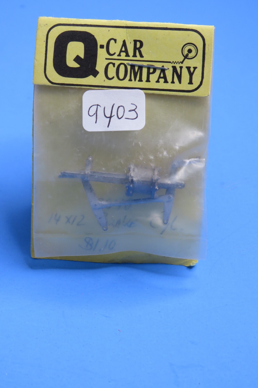 HO SCALE Q-CAR COMPANY Brake Cylinder, 14 X 12, w/Slack Adjuster ...