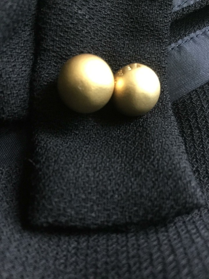 Vintage GIANNI VERSACE Runway Midnight Blue Navy Pristine Dress (Size ...