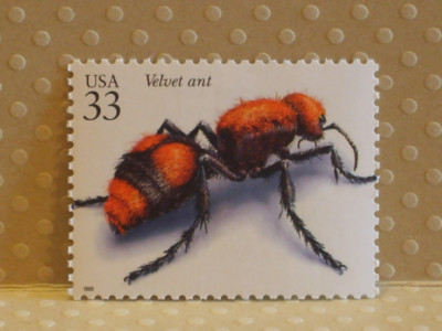 Five US Postage Stamps - "Ugh, The Bugs" - The Velvet ant- No. 3351i | eBay
