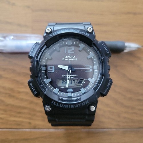 Casio AQ-S810W Tough Solar Ana-Digi Watch Black Used | eBay