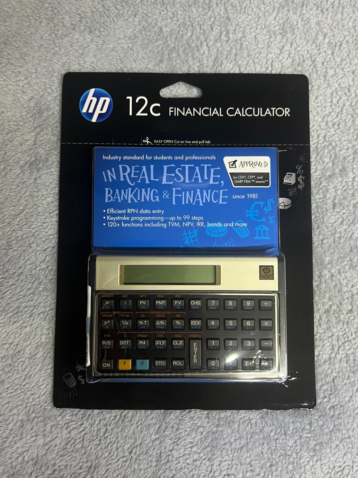 HP 12C Financial Calculator - Black (HP12CPLAT) for sale online | eBay