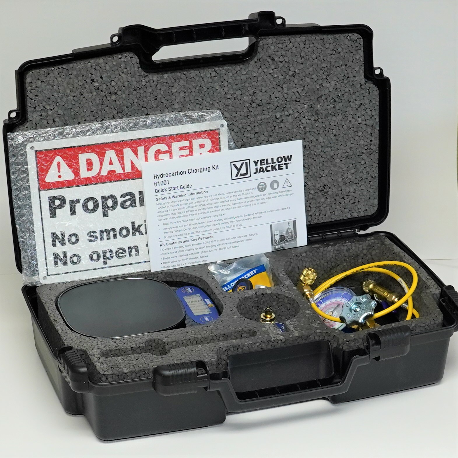 Yellow Jacket 61001 Hydrocarbon System Charging Kit for R-290 R-600a ...