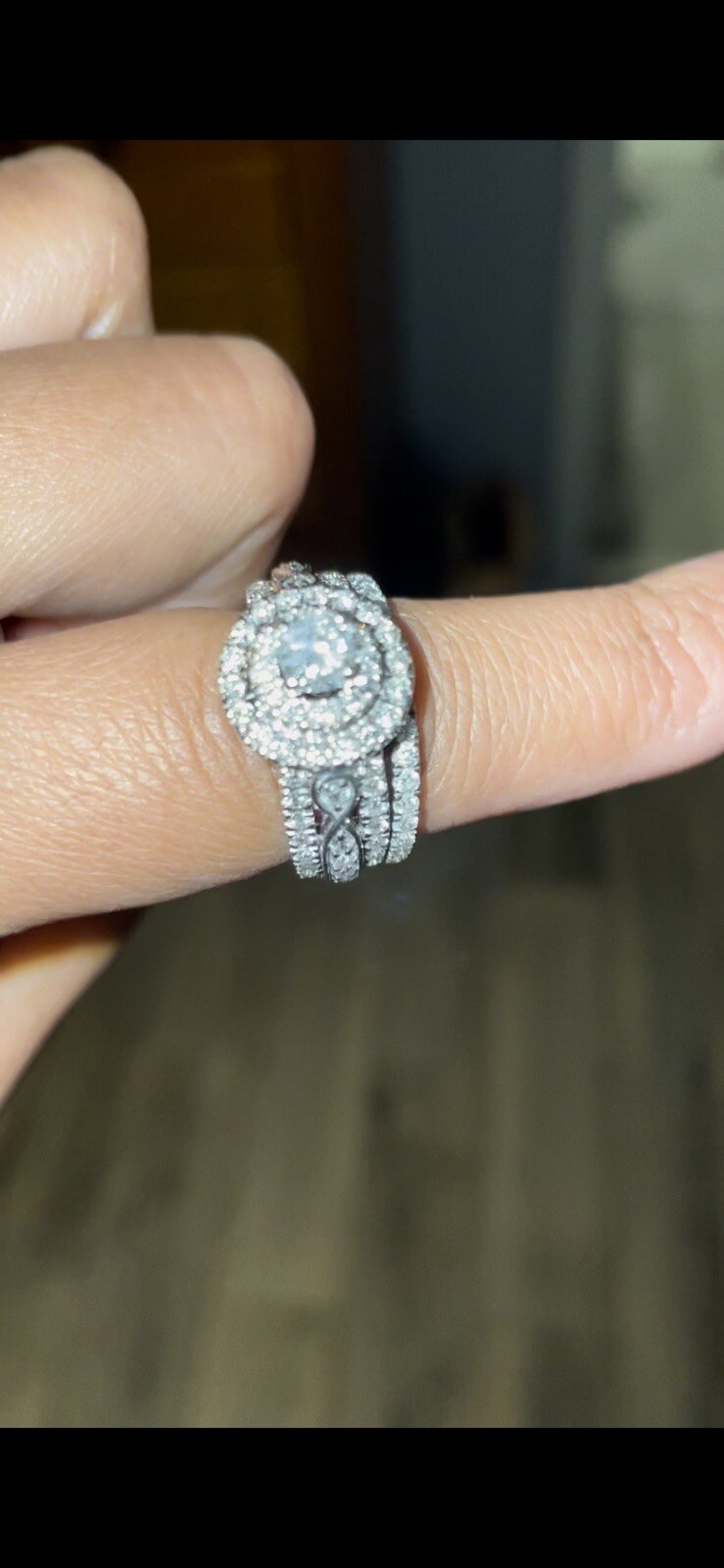 pre owned diamond engagement ring set | eBay