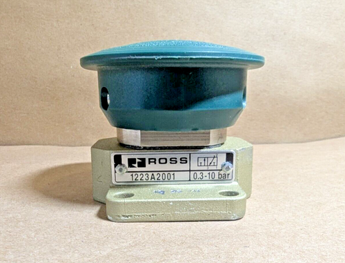 ROSS Controls 1223A2001 Pneumatic Push Button Valve Green 0.3-10bar (New No Box) | eBay
