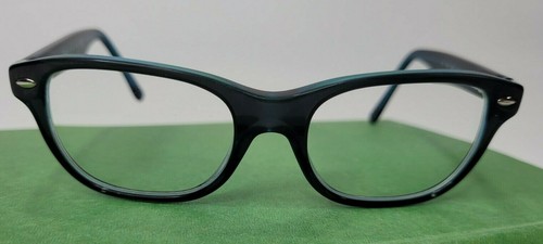 RAY BAN RB 1555 3667 Unisex Designer Kids Blk/Blue Glasses 48 16 130 Light use | eBay