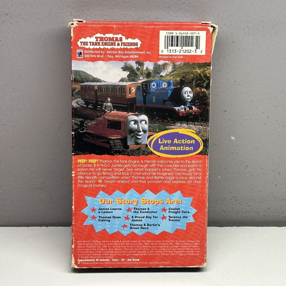 Thomas Tank Engine Friends James Learns Lesson VHS Video Train Strand ...