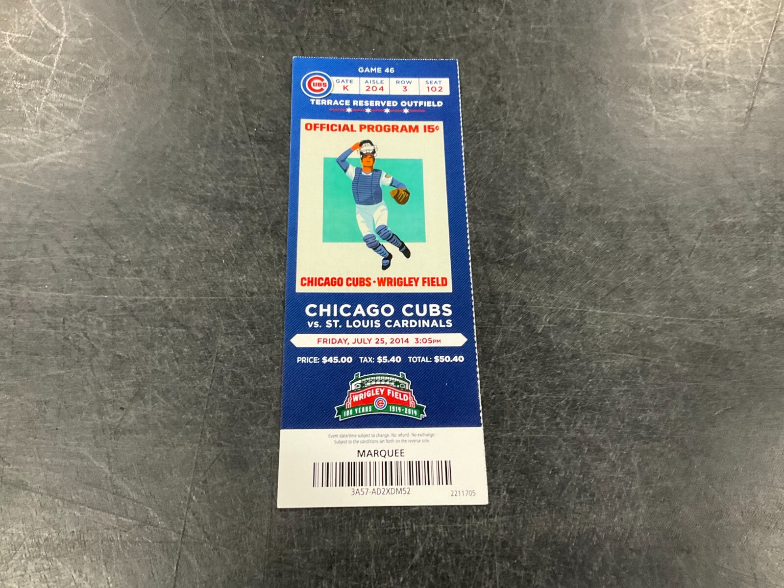 CUBS~2014 TICKET STUB 7/25/14-7/26/14-7/27/14 VS CARDINALS | eBay