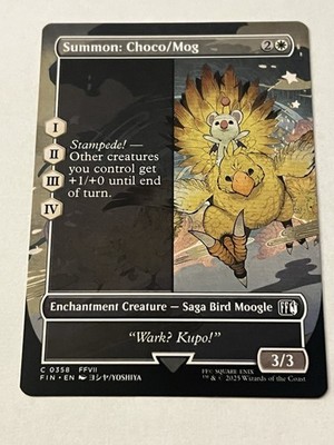 Summon: Choco/Mog (Borderless) Final Fantasy Regular | eBay