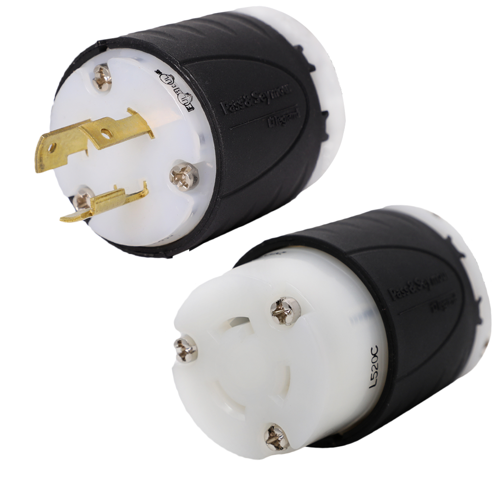 NEMA L5-20 Plug and Connector Set (NIB) - Iron Box # IBX-L520P&R | eBay