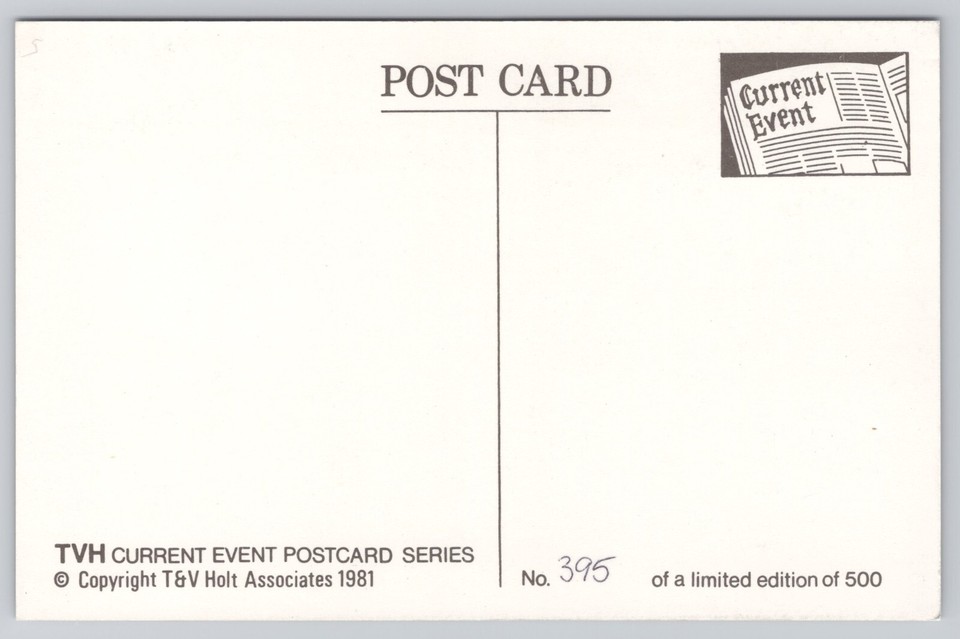 1981 Year of the Assassin, Anwar Sadat Shot & Killed, Vintage Postcard ...