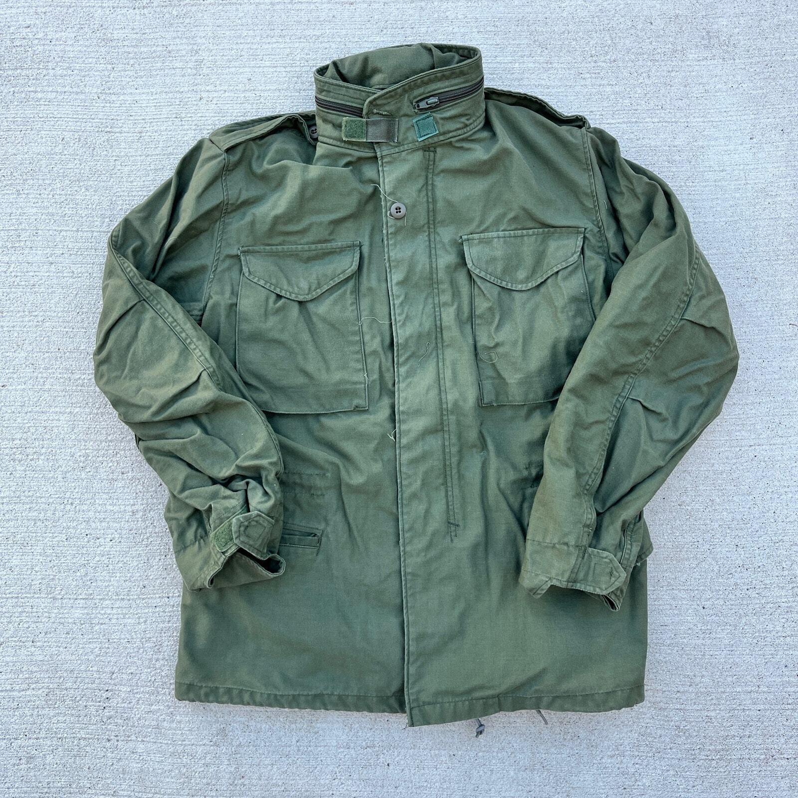 Vintage Green Men’s Military Field Jacket Parka Size … - Gem