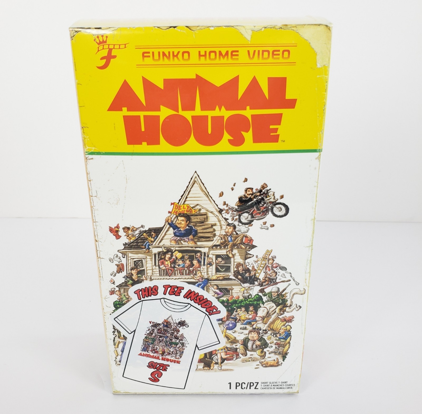 Animal House T-Shirt White S M L Tee Shirt ONLY Funko Home Video VHS ...