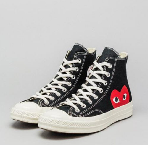 Converse Chuck Taylor All Star High CDG Black x Comme des Garcons Play ...