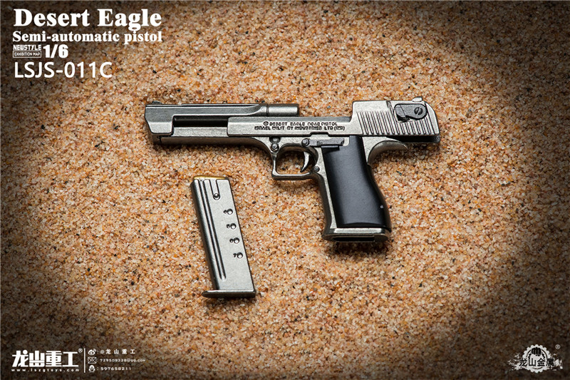 1/6 Alloy Desert Eagle Pistol Handgun Weapon Model Toys Fit 12" Action ...