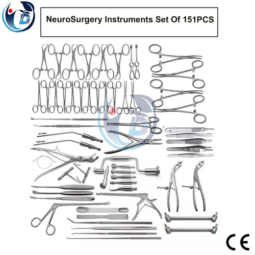 Neurosurgery Instruments Set Of 151 Pcs Premium German Stainless Steel ...