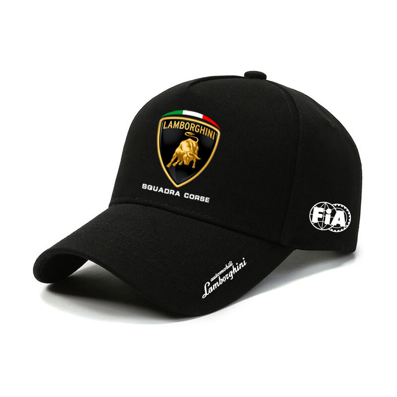 Lamborghini logo racing cap sports baseball cap duck tongue cap trucker ...