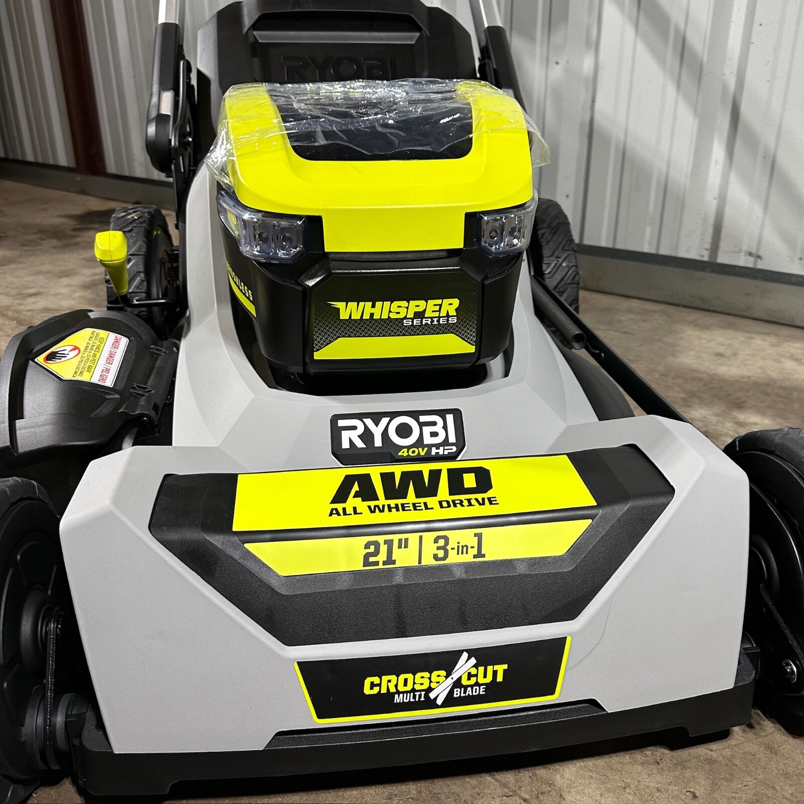 Ryobi RY401210 40V HP 21 in Walk Behind Self-Propelled All Wheel Drive ...