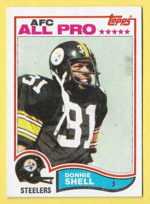 1982 Topps Donnie Shell Steelers #217 (#1) | eBay