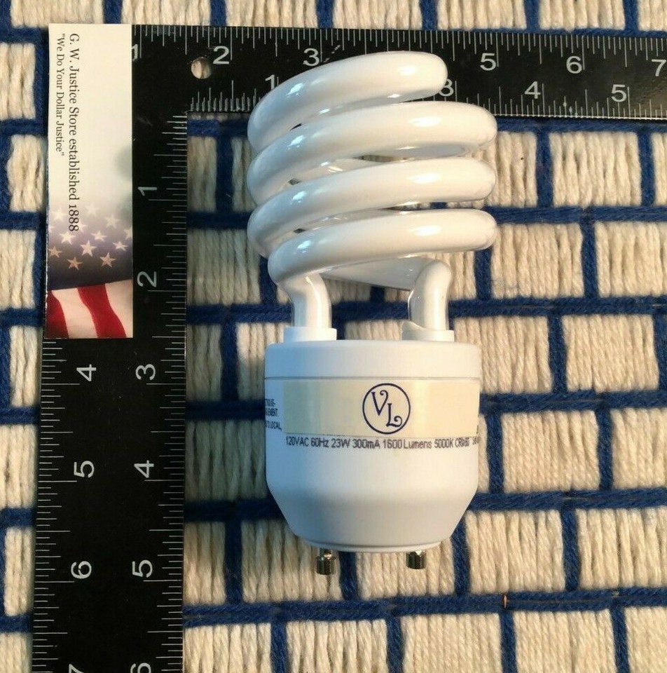 26w & 13w Verilux Natural Spectrum light bulb GU24 w/ free adapter ...