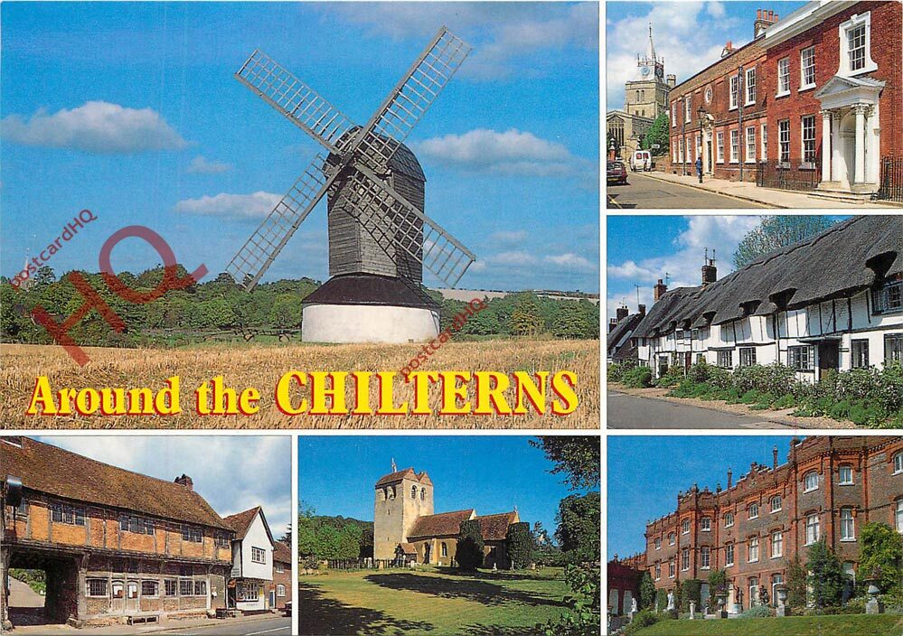Picture Postcard: Around the Chilterns (Multiview) Pitstone Mill | eBay UK