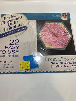 DIME Machine Embroidery Perfect Placement Quilt Templates 22 Circles ...