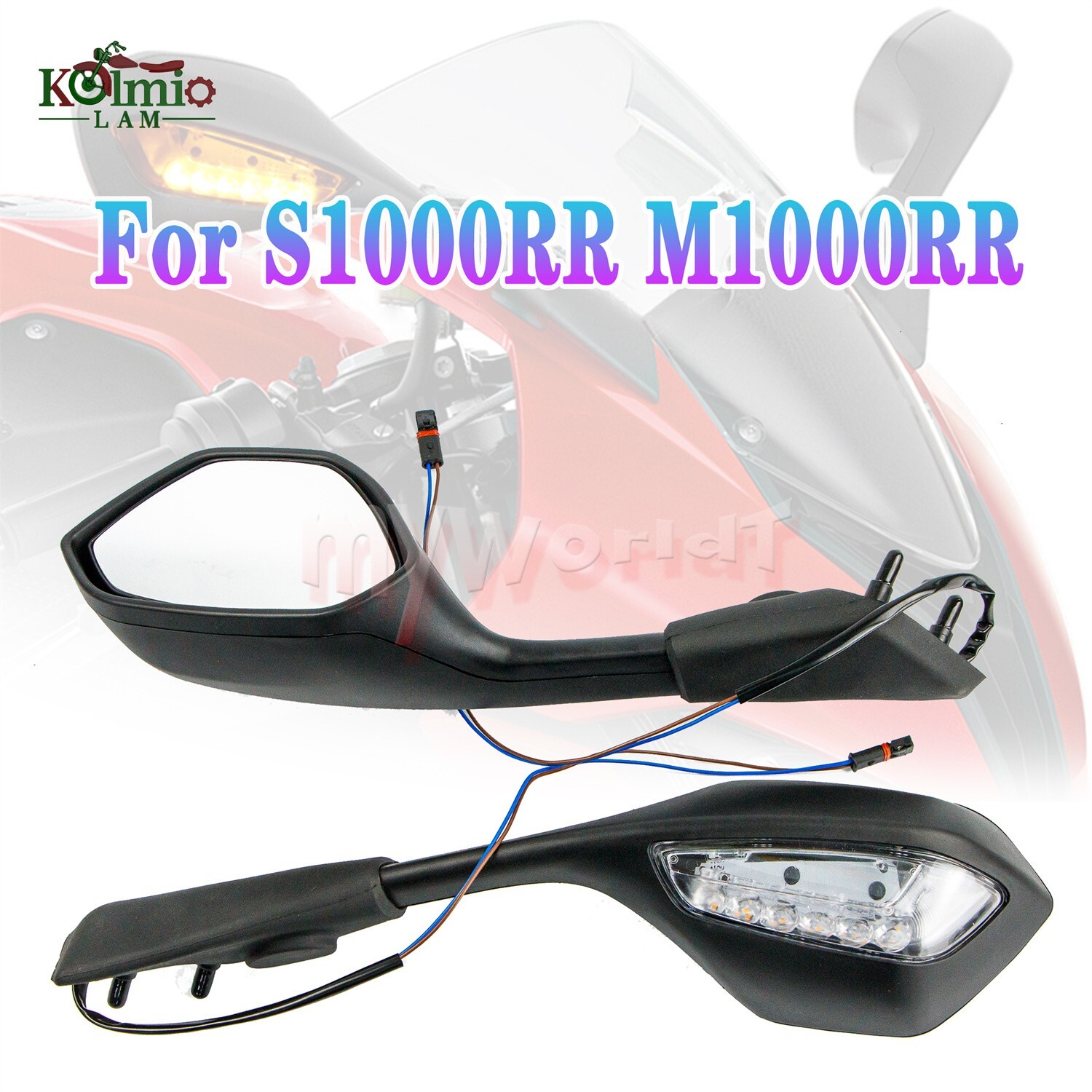 Turn Signal Rearview Side Mirror Fit For BMW S1000RR M1000RR 2019-2022 ...