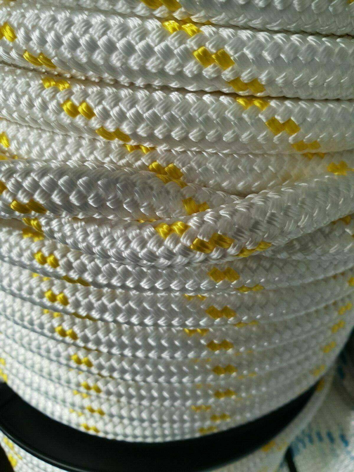 6MM Double Braided Rope Polyester Yacht Rope 30mts Yellow Fleck | eBay ...