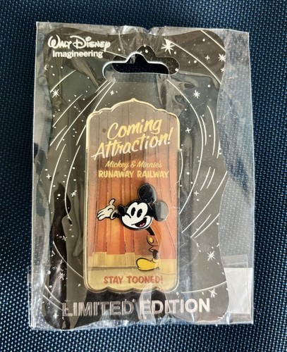 Disney WDI Mickey & Minnie's Runaway Railway Coming Attraction Pin LE ...