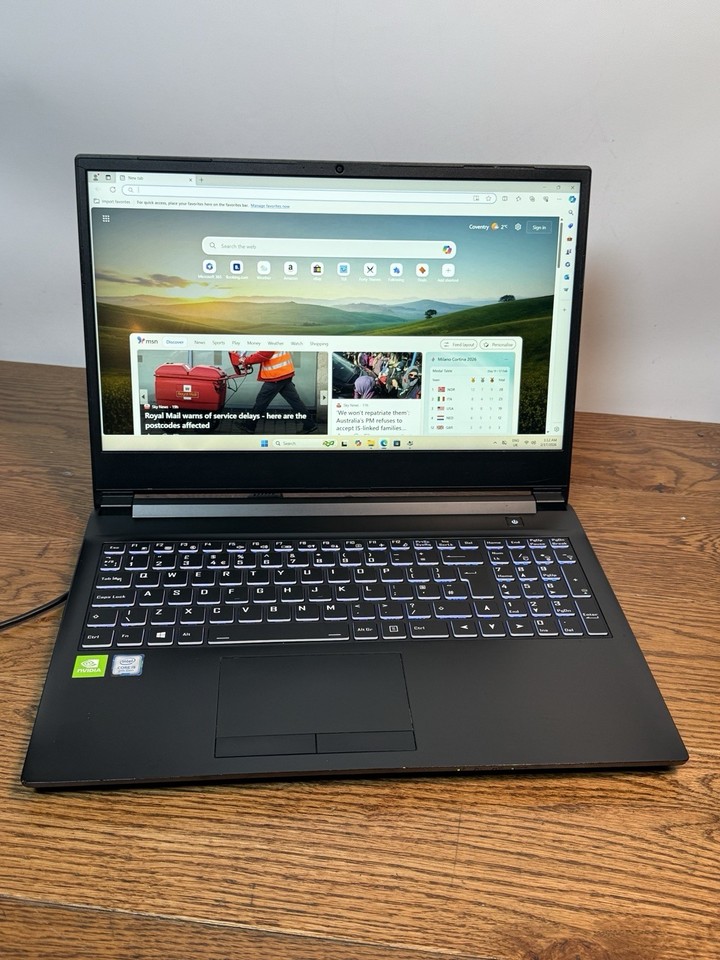 Clevo NH55RG Gaming Laptop i5-9300H 8GB RAM 128GB SSD 500GB HDD MX250 ...