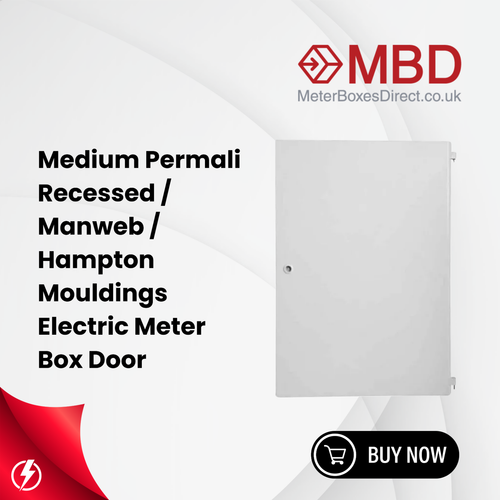 Medium Permali Recessed / Manweb / Hampton Mouldings Electric Meter Box ...