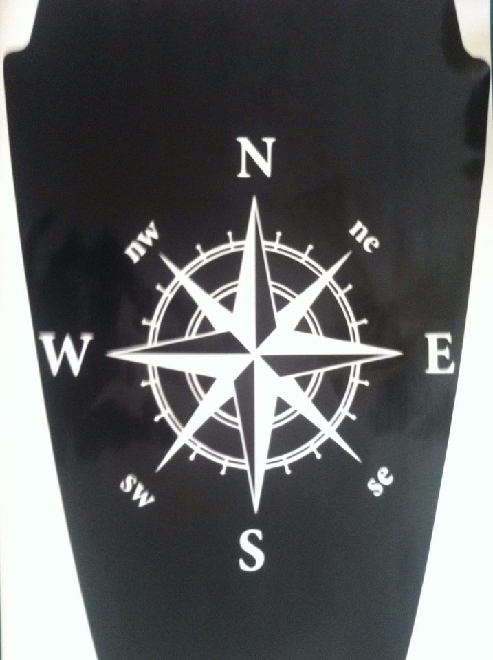 Compass rose Hood Decal for Jeep military large 23x36" Wrangler ...
