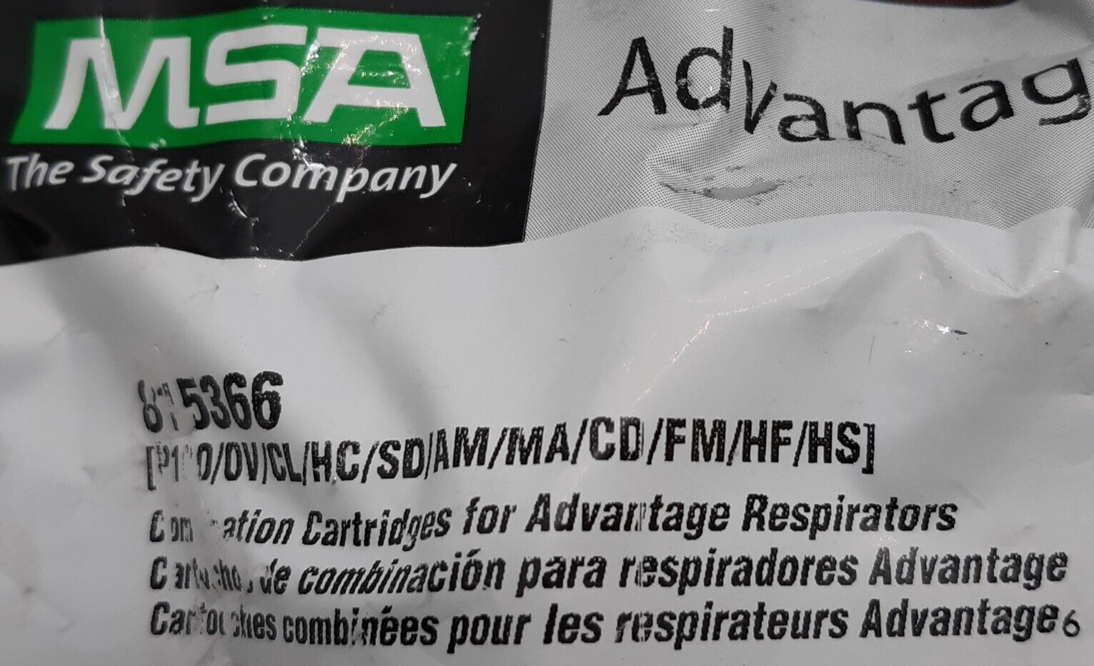 MSA 815366 Combination Cartridges for Advantage GME-P100 - Pack of 2 | eBay