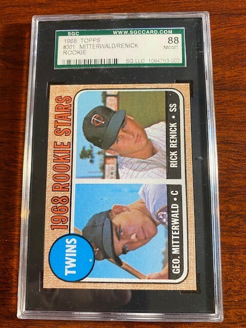 1968 Topps - 1968 Rookie Stars #301 George Mitterwald, Rick Renick (RC ...