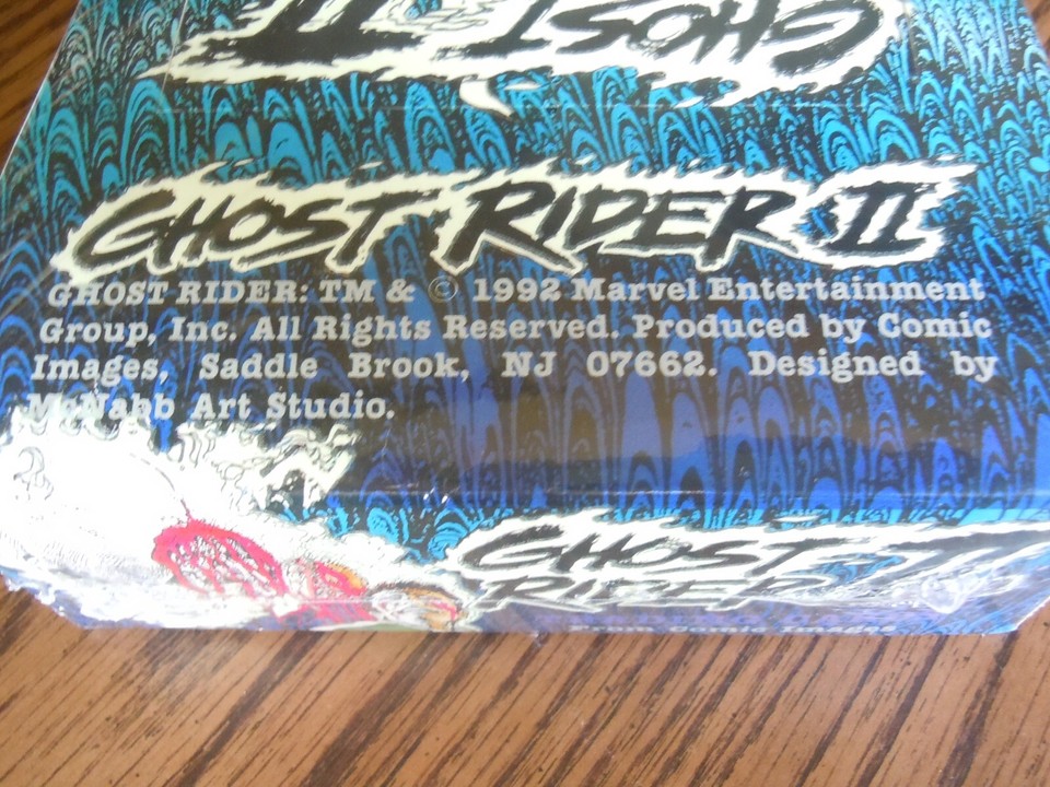 1992 GHOST RIDER II 2 Spirit of Vengeance GLOW IN DARK Trading Card Box ...