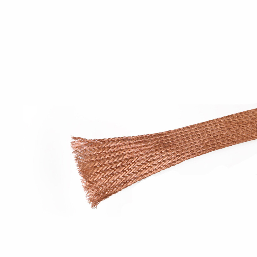 1m Braided Ground Strap Grounding Copper Flat Braid Made Shielding ...