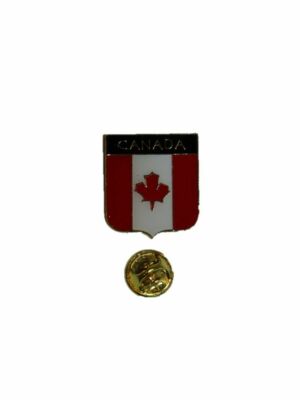 Canada Canadian Maple Leaf Crest Shield Bike Motorcycle Hat Cap lapel ...