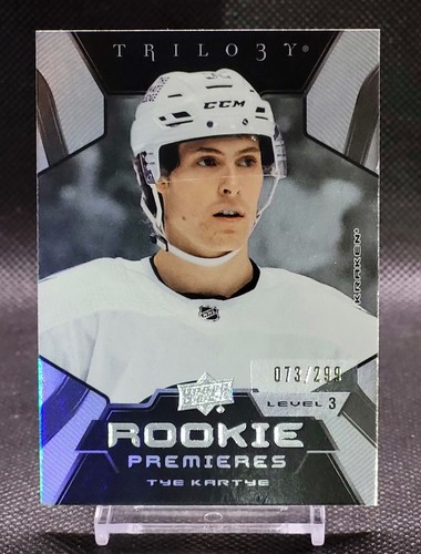 2023-24 Upper Deck Trilogy Rookie Premieres Tye Kartye Level 3 RC 073/ ...
