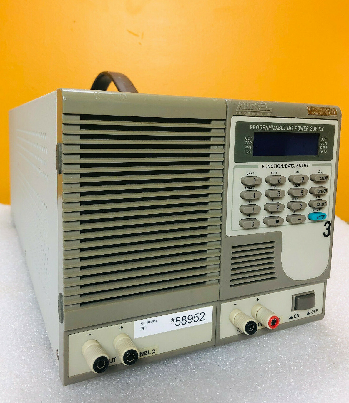 AMREL American Reliance PD350-0.17D 5-350V 0-0.17A Dual Power Supply ...